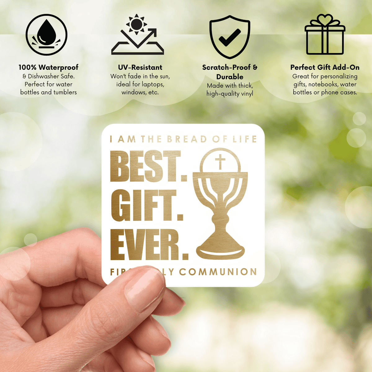 First Communion Sticker - Best Gift Ever - Catholic Gift